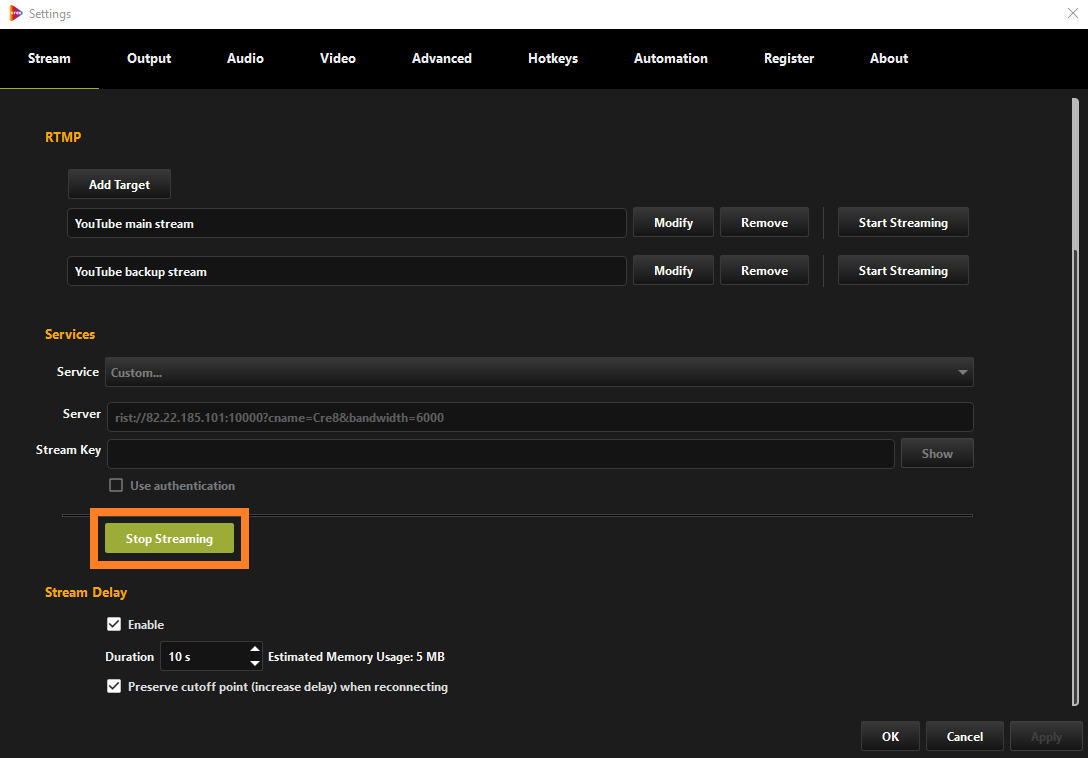 Stream via RIST – Quicklink Knowledge Base