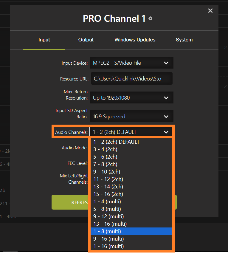 Multi-channel audio – Quicklink Knowledge Base