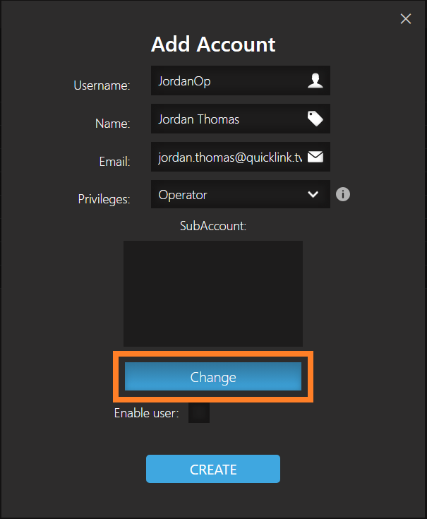 Adding an account – Quicklink Knowledge Base