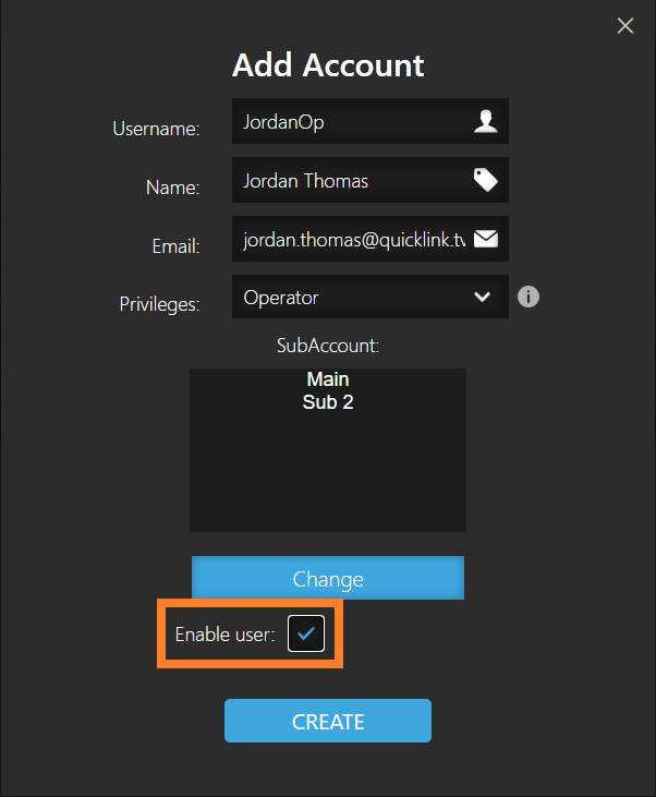 Adding an account – Quicklink Knowledge Base