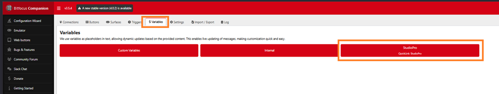 Bitfocus Companion User Instructions – Quicklink Knowledge Base