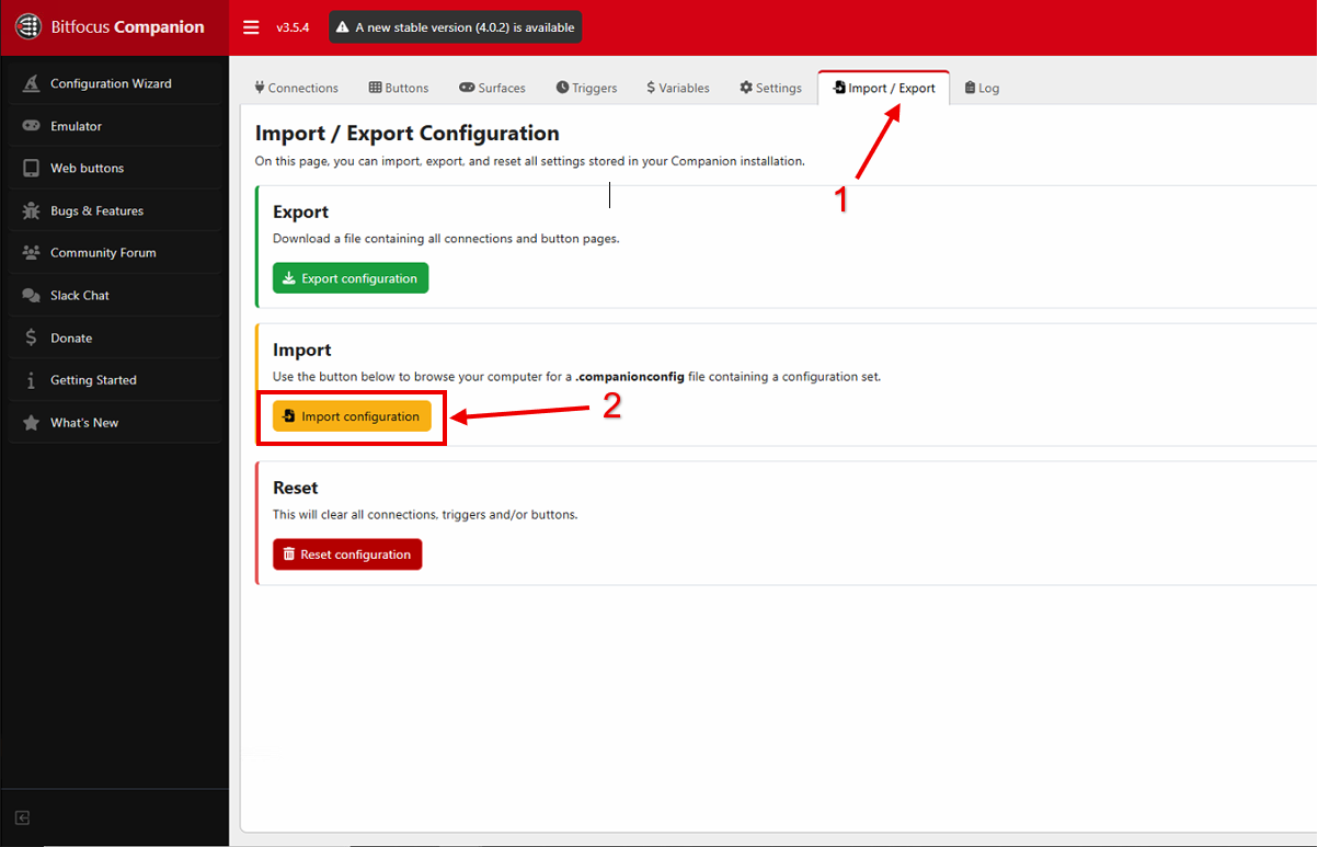 Bitfocus Companion User Instructions – Quicklink Knowledge Base