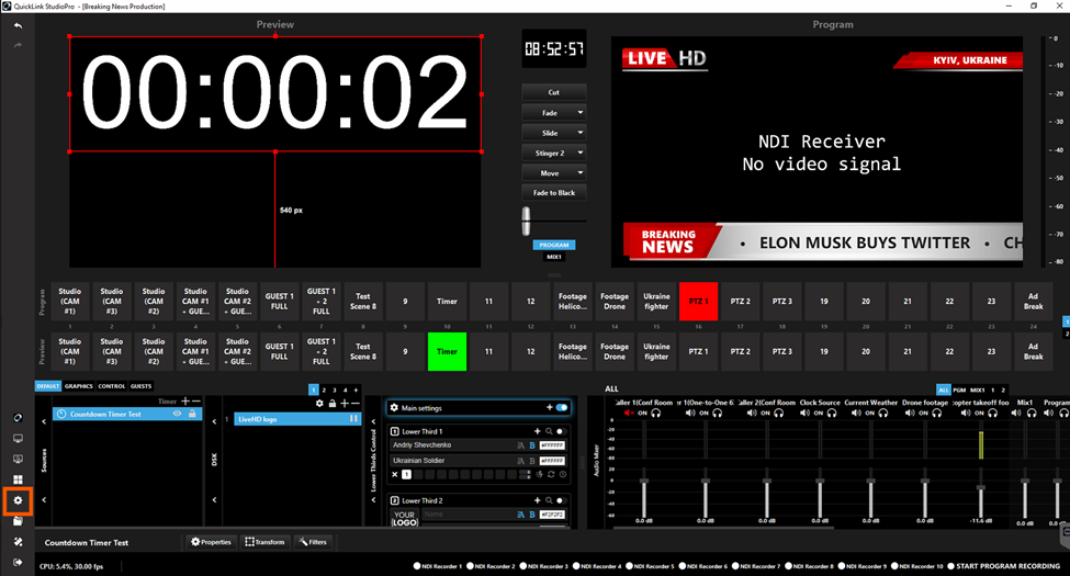 Adding captions/subtitles to a scene – Quicklink Knowledge Base