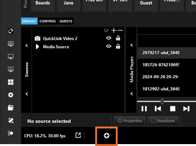 Recording individual sources ISO/NDI – Quicklink Knowledge Base
