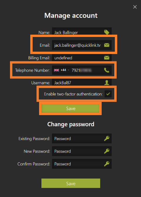 Enabling two-factor authentication (2FA) – Quicklink Knowledge Base