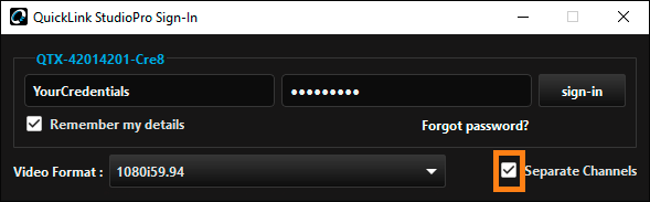 Can I separate my StudioEdge channels? – Quicklink Knowledge Base