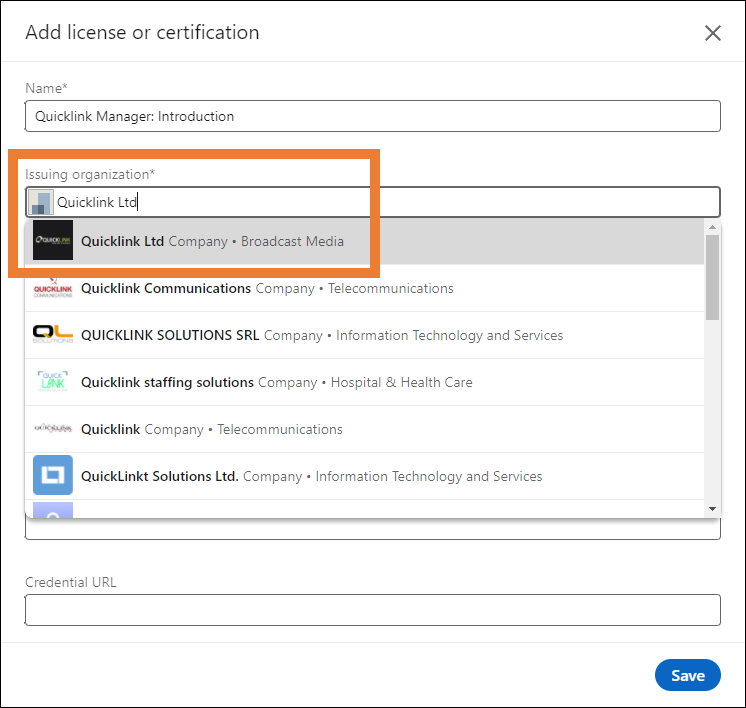 How to add QuickLink University certification to LinkedIn profile – Quicklink Knowledge Base