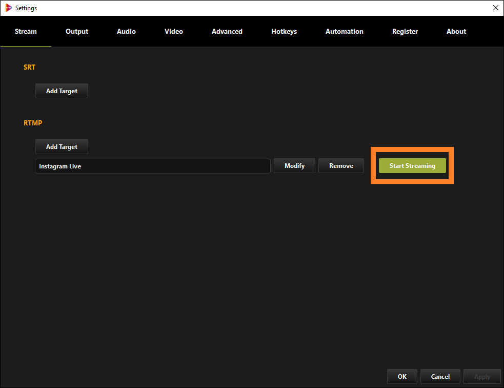 Streaming to Instagram – Quicklink Knowledge Base